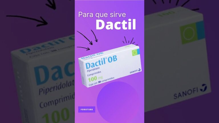 Dactil ob piperidolato: Descubre sus beneficios y usos en este completo ...